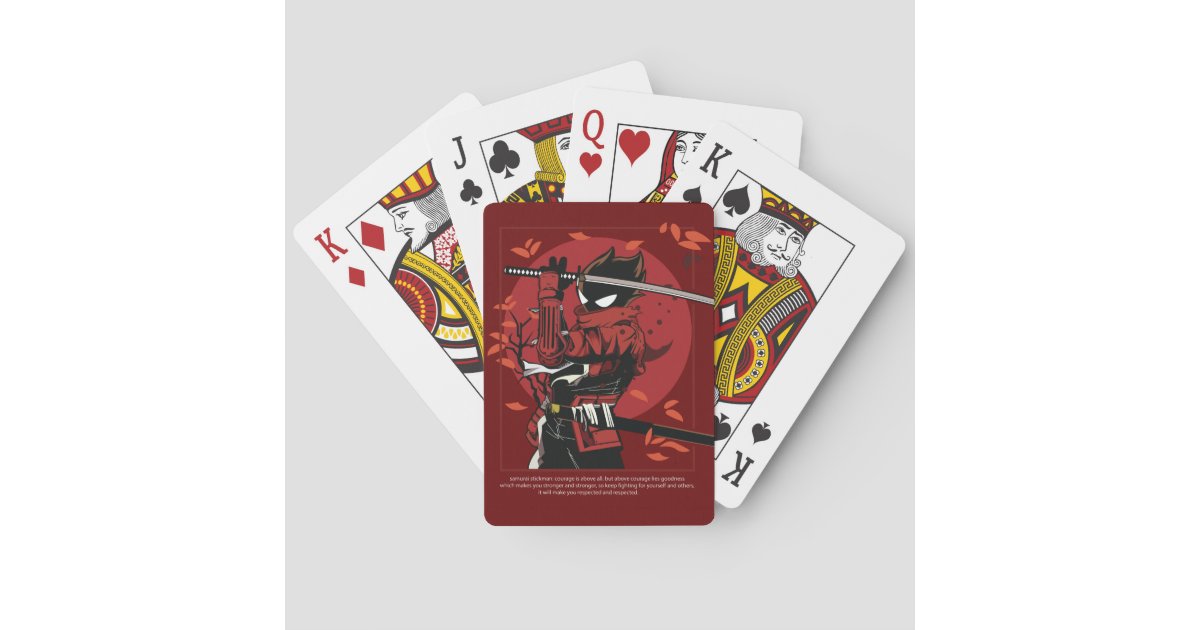 Stickman Samurai Card | Zazzle