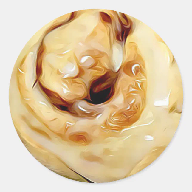 Sticky Bun Cinnamon Roll Stickers | Zazzle