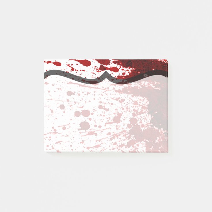 Sticky Notes Blood Splatter Vampire Gothic | Zazzle