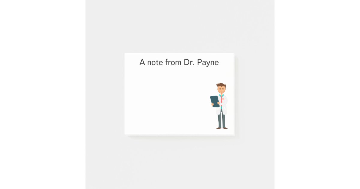 Sticky Notes for Doctors, Nurse, Dentist Male | Zazzle