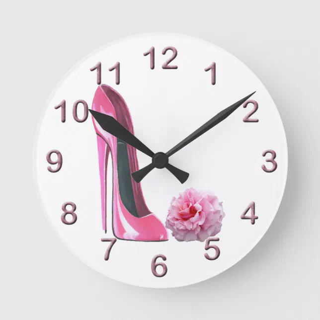 Stiletto Shoe Art Clocks | Zazzle
