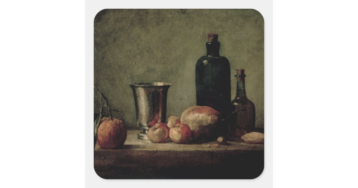 Still-life Square Sticker | Zazzle