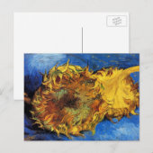 Still Life Two Cut Sunflowers by Vincent van Gogh Postcard | Zazzle