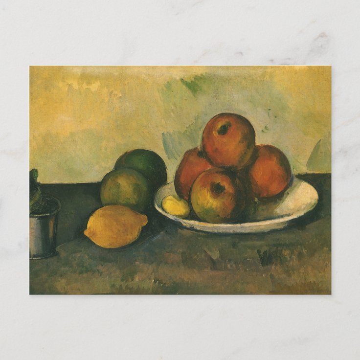 Still Life with Apples by Paul Cezanne Postcard | Zazzle