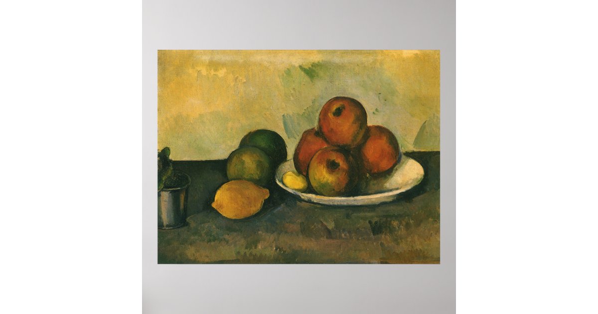 Still Life with Apples by Paul Cezanne Poster | Zazzle