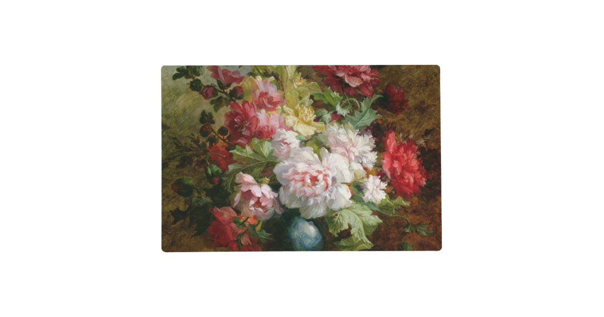 Still life with flowers and sheet music placemat | Zazzle