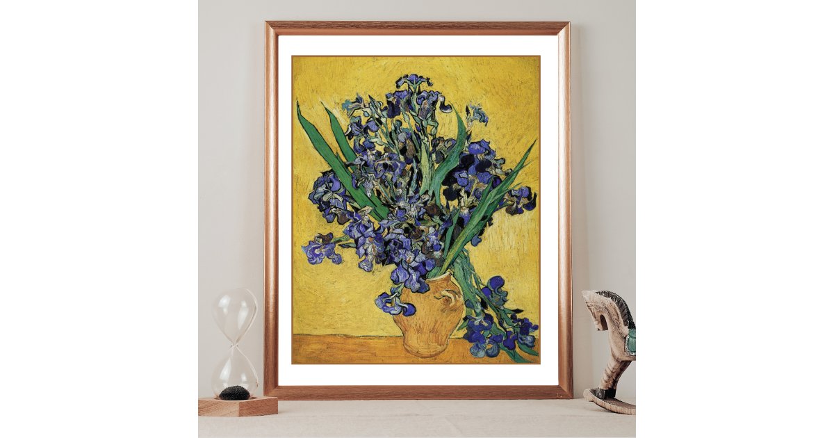 Still Life with Iris Vincent van Gogh Poster | Zazzle
