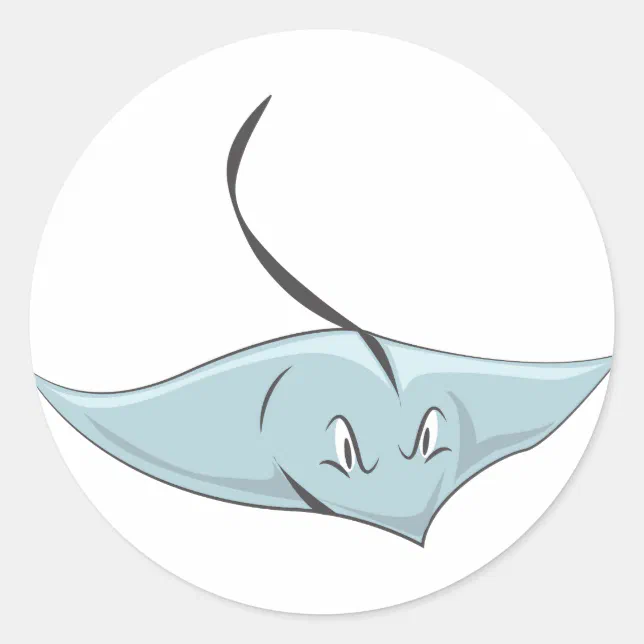 Stingray Classic Round Sticker | Zazzle