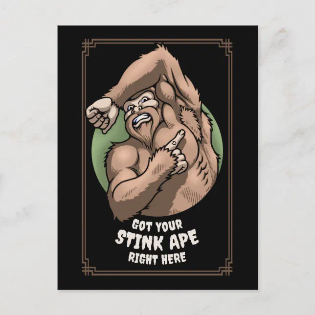 Stink Ape Postcard | Zazzle