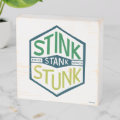 Stink Stank Stunk Badge Wooden Box Sign | Zazzle