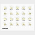 Stinkin Cute Funny Cheese Pun Classic Round Sticker | Zazzle