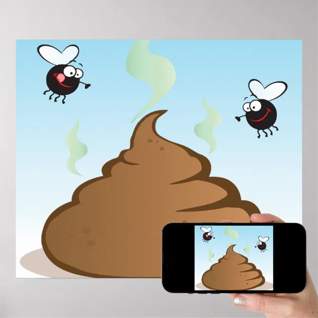 Stinky Pile Of Poop Poster | Zazzle