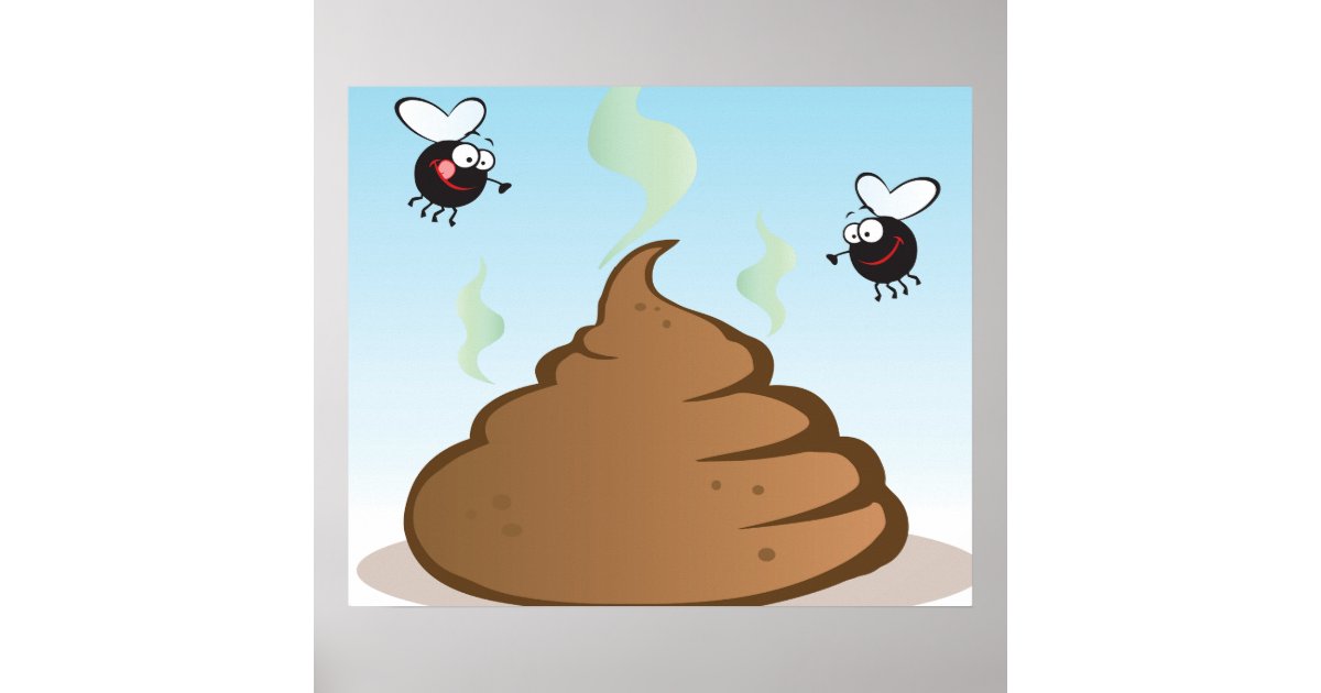 Stinky Pile Of Poop Poster | Zazzle