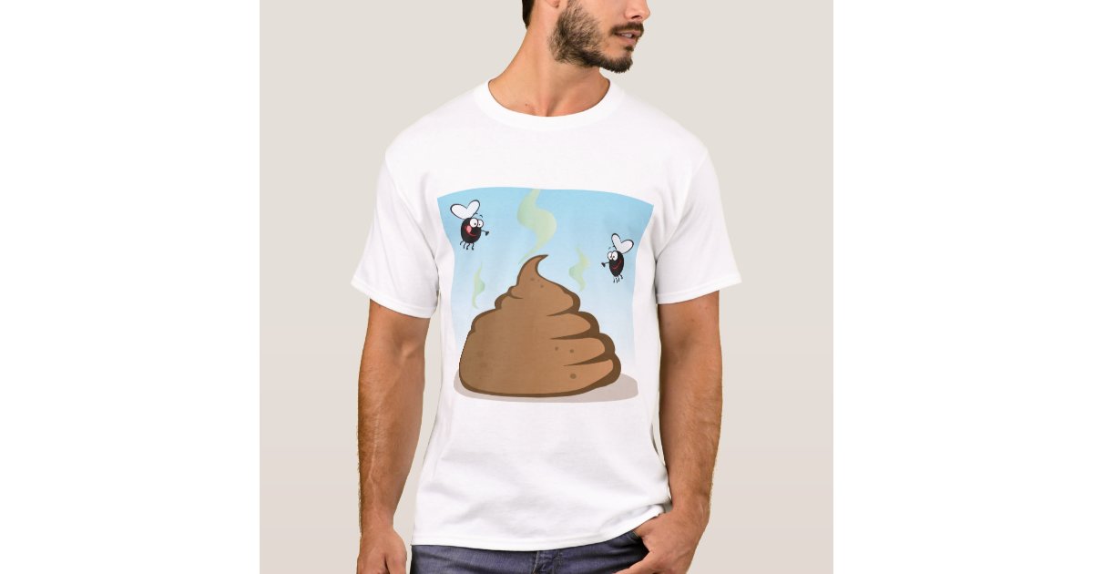 Stinky Pile Of Poop T-Shirt | Zazzle