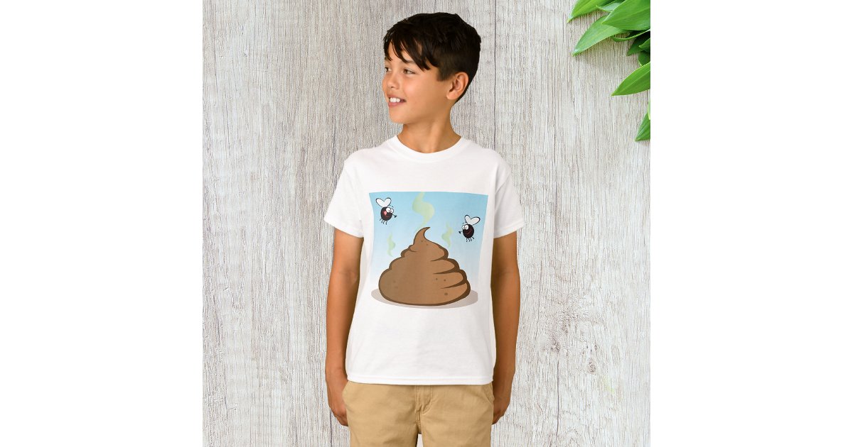 Stinky Pile Of Poop T-Shirt | Zazzle
