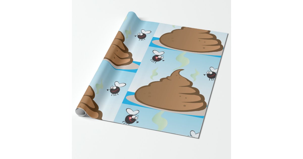 Stinky Pile Of Poop Wrapping Paper | Zazzle