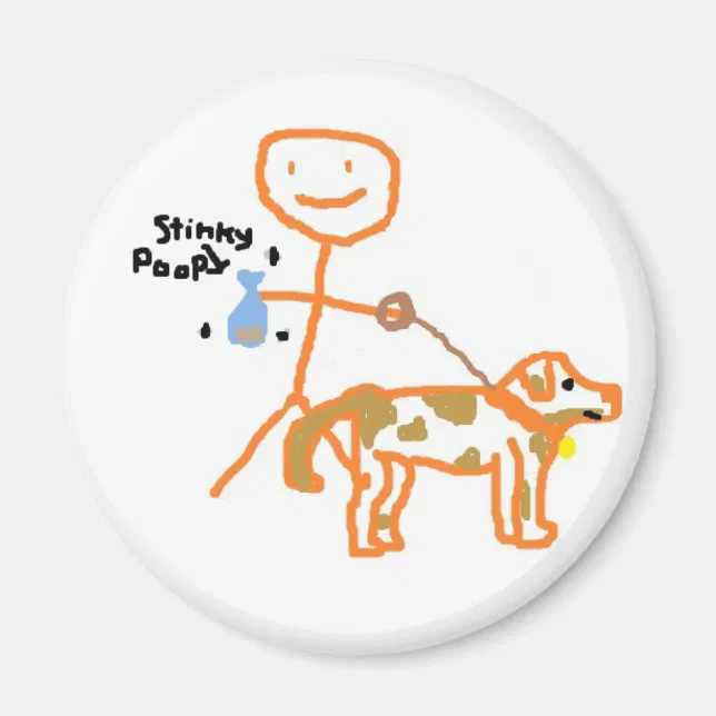 Stinky Poop Magnet | Zazzle