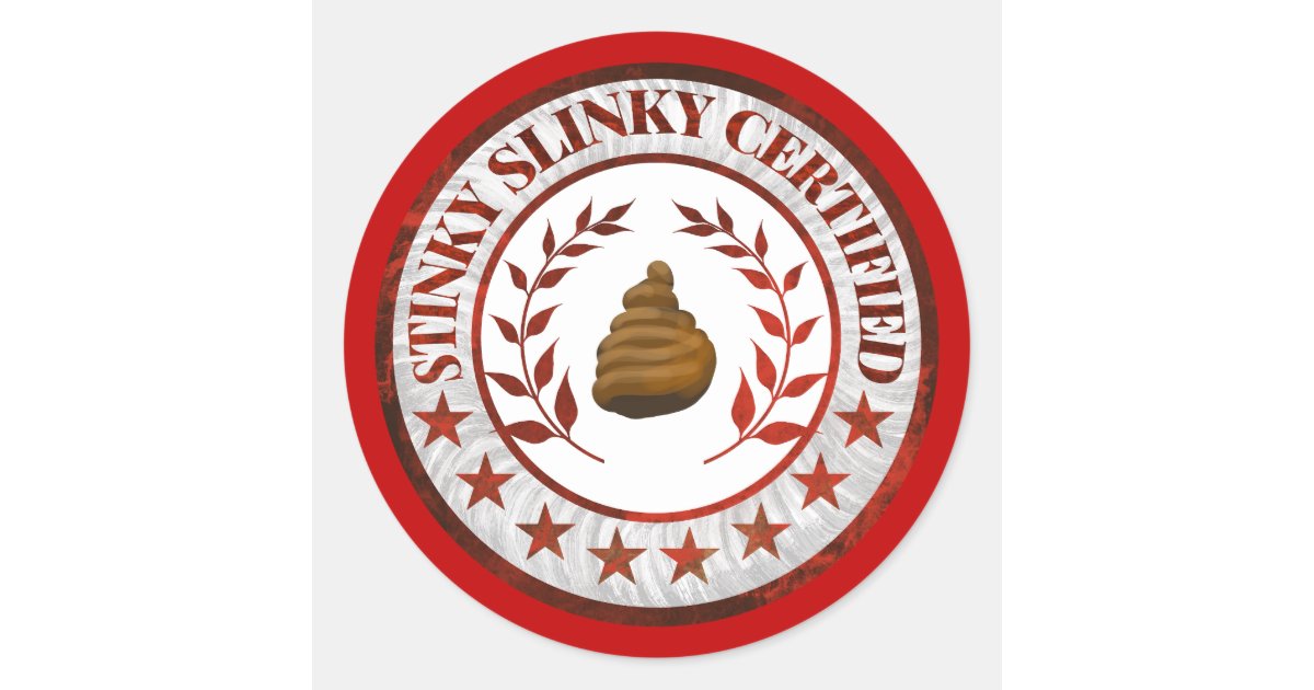 Stinky Slinky Certified RV Sticker | Zazzle