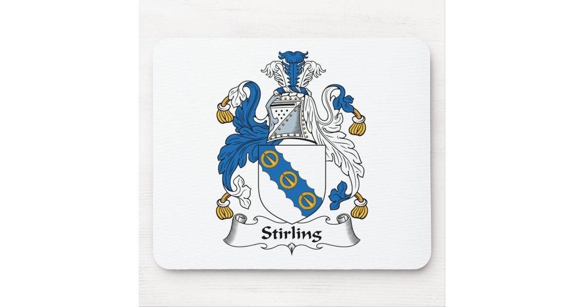 Stirling Family Crest Mouse Pad | Zazzle