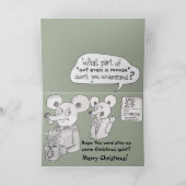 Stirring Mouse Christmas Card | Zazzle