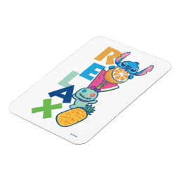 Stitch and Scrump | Relax Magnet | Zazzle