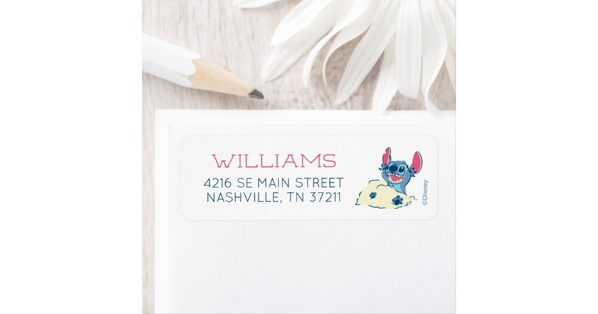 Stitch | Baby Shower Label | Zazzle