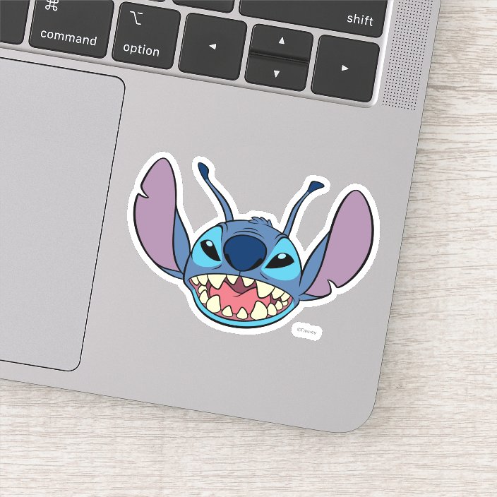 Stitch Big Smile Sticker | Zazzle.com