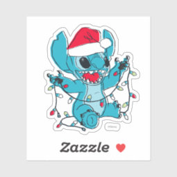 Stitch | Christmas Lights Sticker | Zazzle