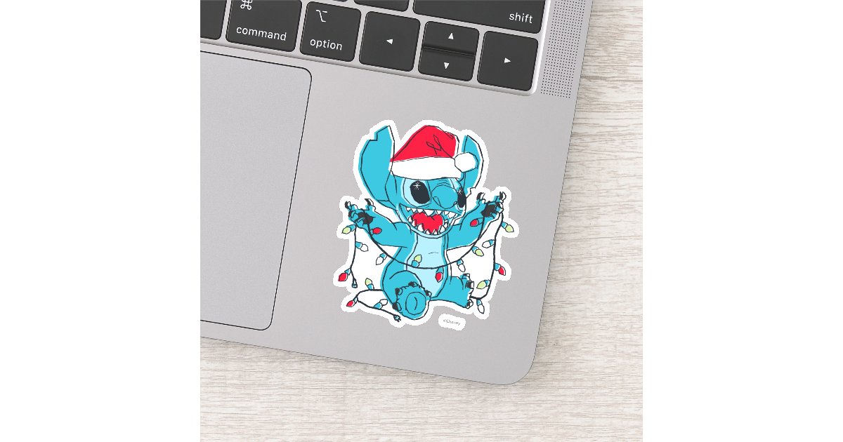 Stitch | Christmas Lights Sticker | Zazzle