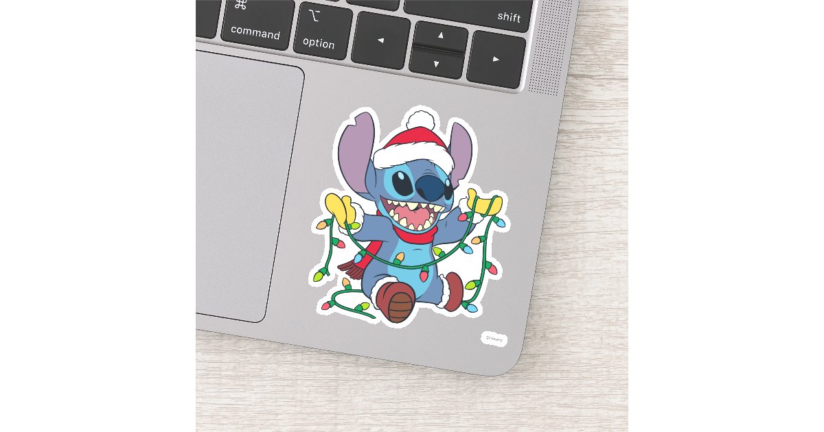 Stitch Christmas Lights Sticker | Zazzle