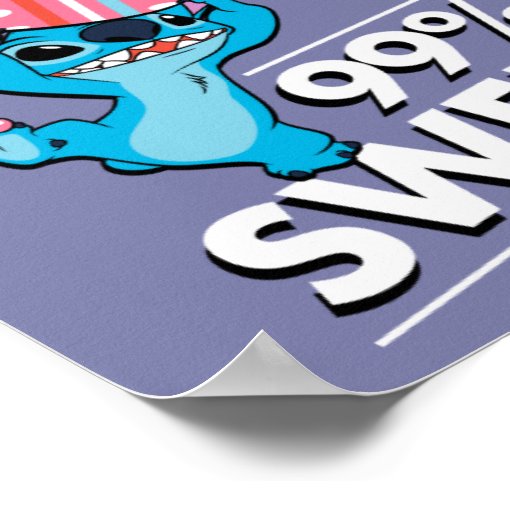 Stitch | Easter - 99% Sweet Poster | Zazzle