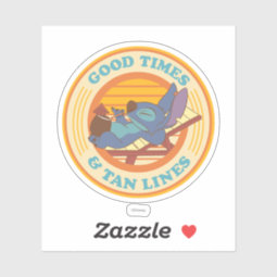 Stitch | Good Times & Tan Lines Sticker | Zazzle