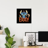 Stitch Halloween Boo Poster | Zazzle