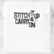 Stitch it up & carry on! - motivational motto rectangular sticker | Zazzle