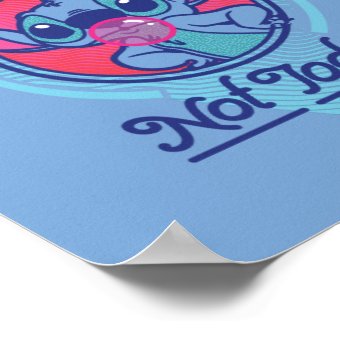 Stitch | Nope Not Today Poster | Zazzle