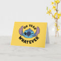 Stitch | Oh Yeah Whatever Card | Zazzle