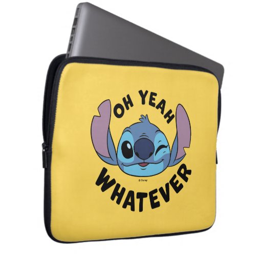 Stitch | Oh Yeah Whatever Laptop Sleeve | Zazzle