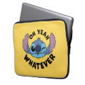 Stitch | Oh Yeah Whatever Laptop Sleeve | Zazzle