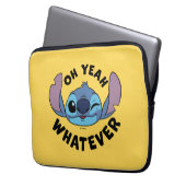 Stitch | Oh Yeah Whatever Laptop Sleeve | Zazzle