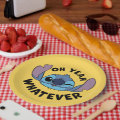 Stitch | Oh Yeah Whatever Paper Plates | Zazzle