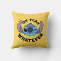 Stitch | Oh Yeah Whatever Throw Pillow | Zazzle