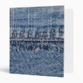 Stitched Denim Binder | Zazzle