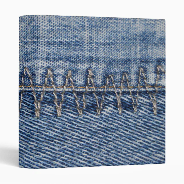 Stitched Denim Binder | Zazzle