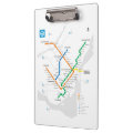 STM Montreal Metro Subway Map light white HD Clipboard | Zazzle