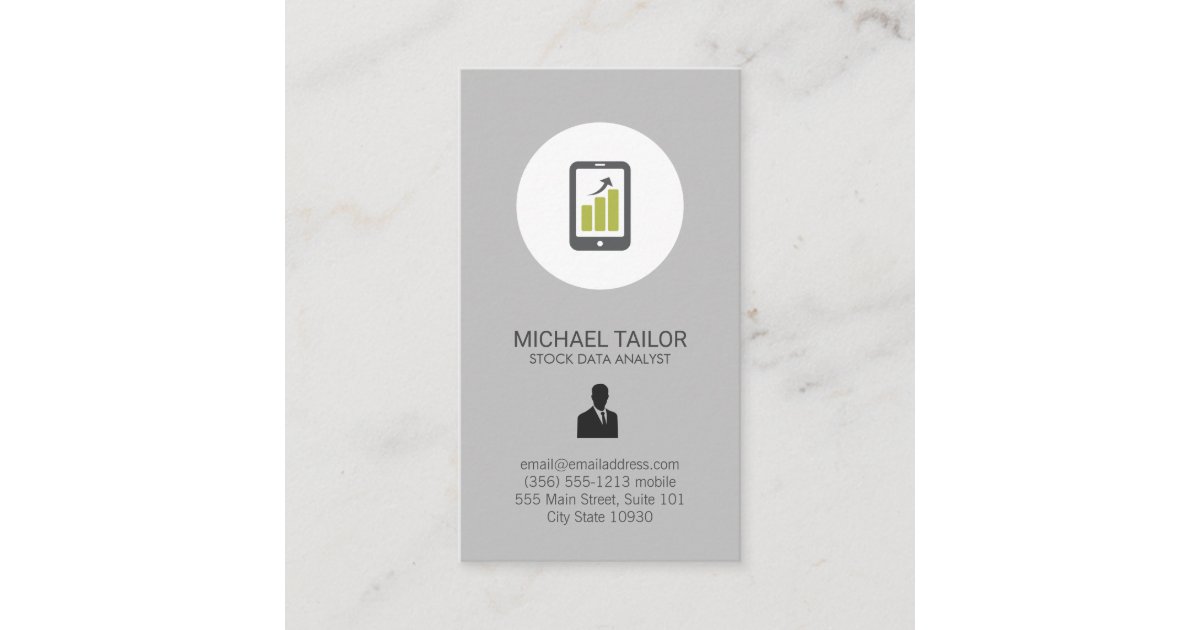 Stock Analyst Business Card | Zazzle