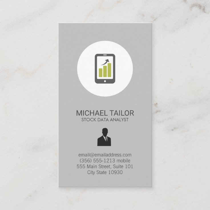 Stock Analyst Business Card | Zazzle