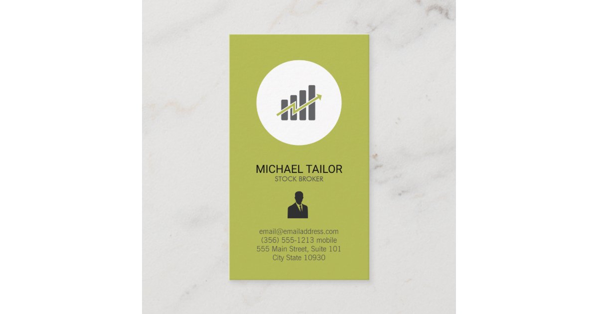 Stock Broker Business Card | Zazzle