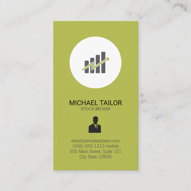 Stock Broker Business Card | Zazzle