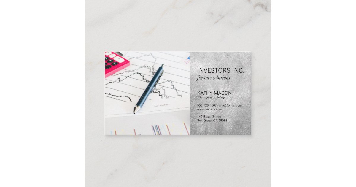 Stock Broker | Investments | Financial Business Card | Zazzle