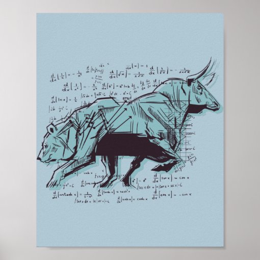 Stock Market Analysis Finance Poster | Zazzle